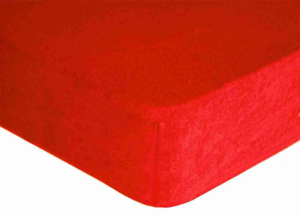 Forbyt, Prostěradlo, Froté Premium, červené 100 x 200 cm