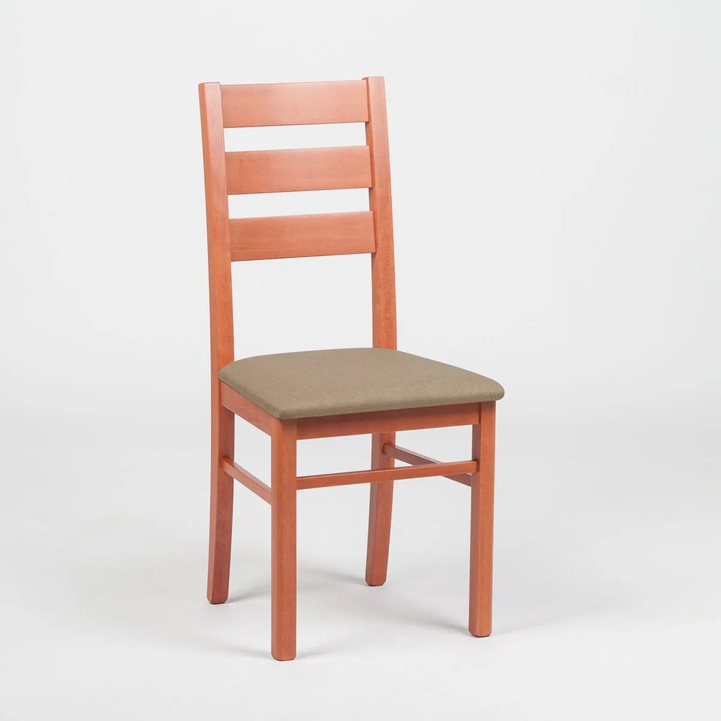 Stima Židle LORI II s čalouněným sedákem třešeň LUX bordo 15