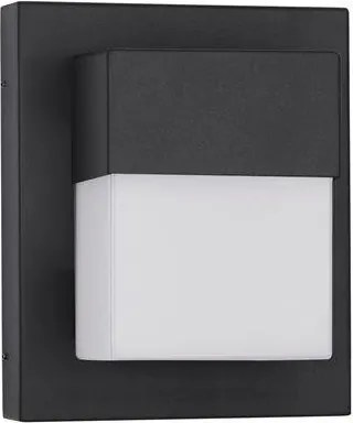 NV 9060205 Venkovní nástěnné svítidlo LETO černý hliník akrylový difuzor LED 10W 3000K 220-240V 120st. IP65 - NOVA LUCE
