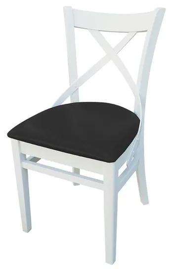 Židle JK66, Barva dřeva: bílá, Potah: ekokůže Soft 010