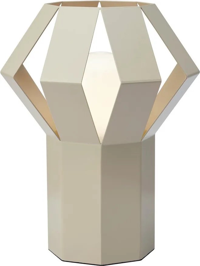 Béžová kovová stolní lampa s kovovým stínidlem (výška 27 cm) Octa – Markslöjd Biano.cz