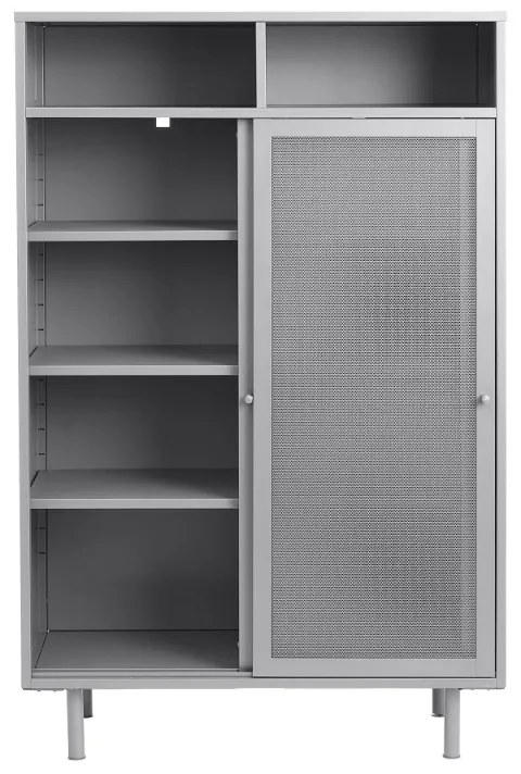 Designová skříňka Taiyanna 140 cm šedá