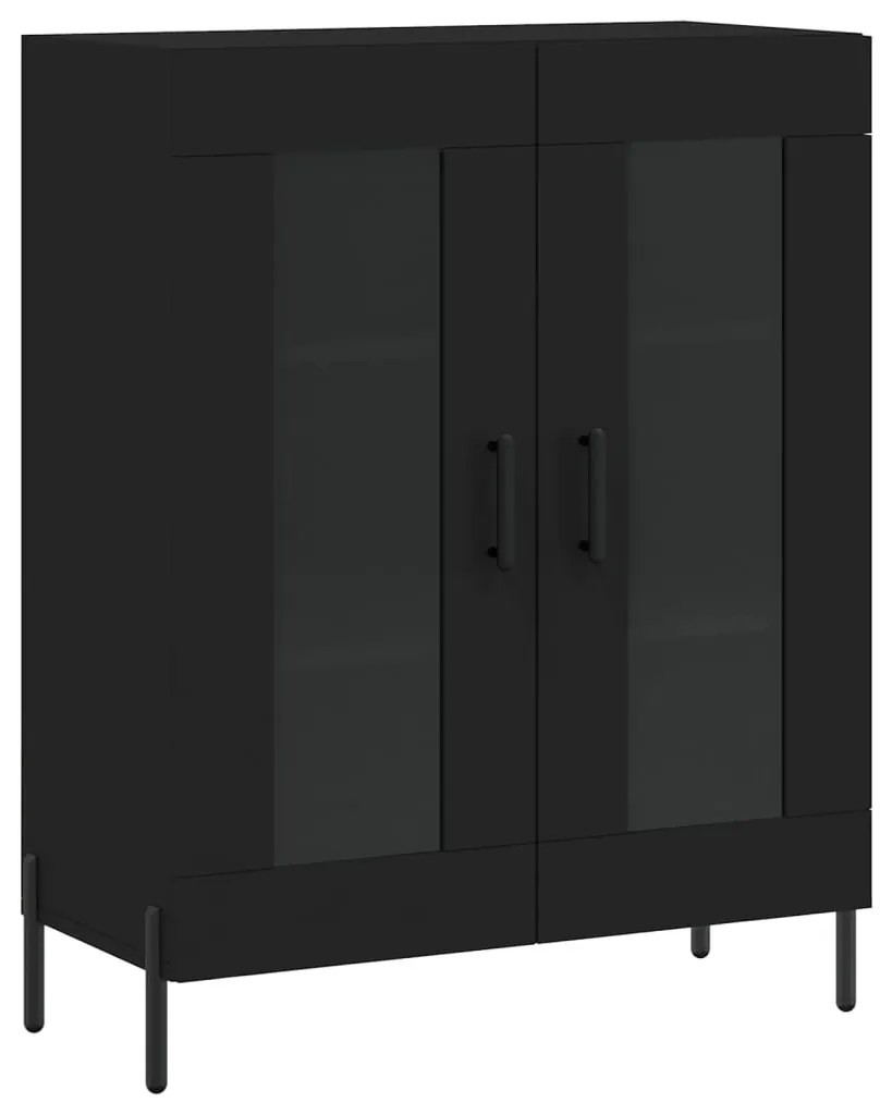 Skříň highboard černá 69,5 x 34 x 180 cm kompozitní dřevo - Default Title