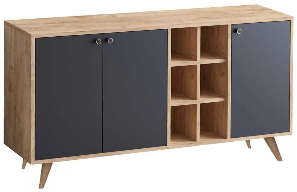 Designová komoda Cadilyn 140 cm černá