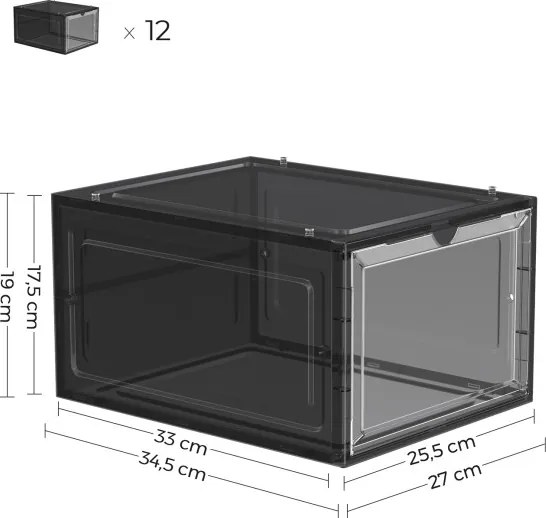 Úložné boxy LSP032B12V1 (12 ks)