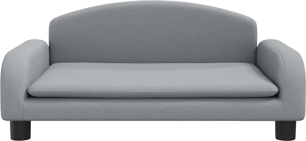 Dětská pohovka světle šedá 70 x 45 x 30 cm textil 3196358