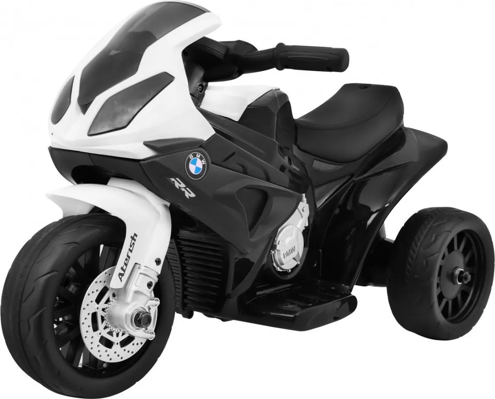 Ramiz BMW S1000 RR Mini dětská motorka na baterie černá + 3 kolečka + zvuky + LED