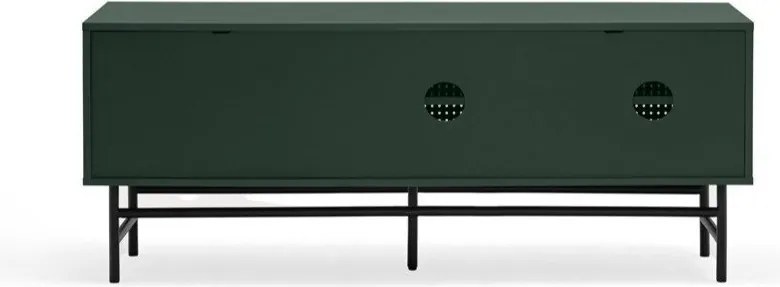 Tmavě zelený TV stolek 140x52 cm Punto - Teulat