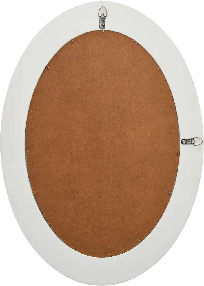 Nástěnné zrcadlo barokní styl 50 x 70 cm bílé 320352