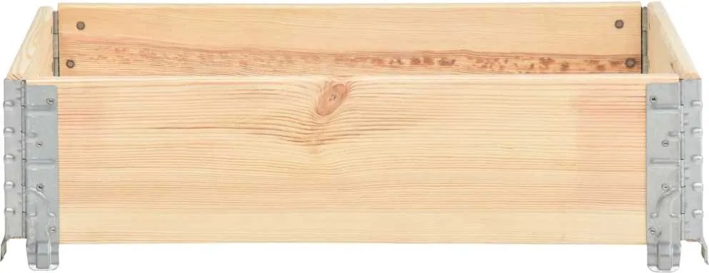 Vyvýšený záhon 60 x 80 cm masivní borové dřevo 3055160