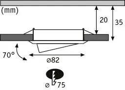 Paulmann 99996 matně chromové bodovky, 10x4,8W LED 3000K, Ø 8,2cm