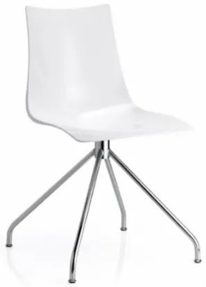 Scab Plastová židle ZEBRA ANTISHOCK otočná - lesklá bílá  2601 310