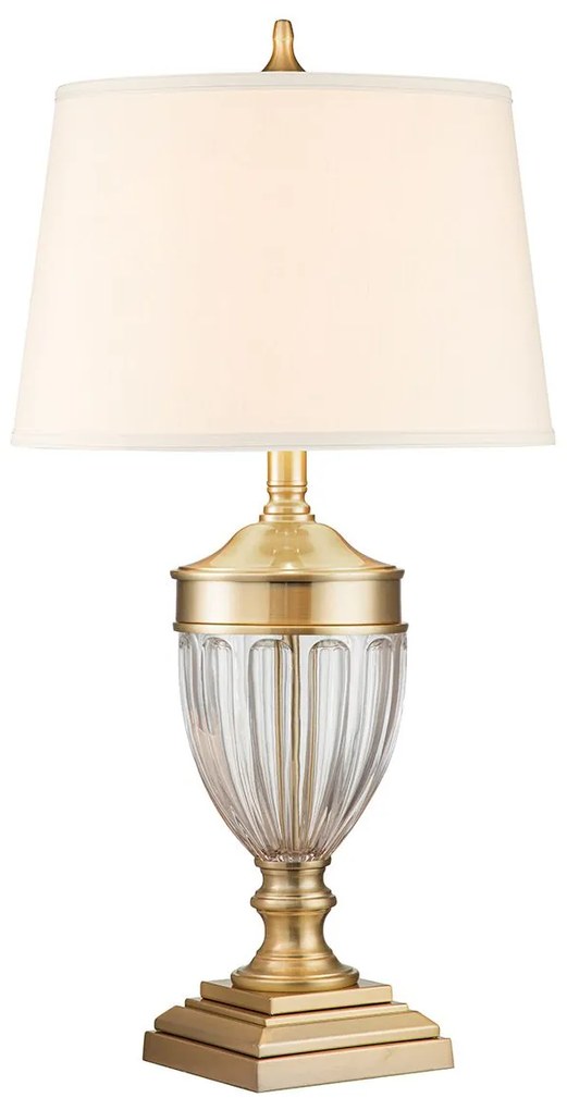 Elstead Quoizel DENISSON BB velká stolní lampa 80 cm/broušená mosaz/1xE27