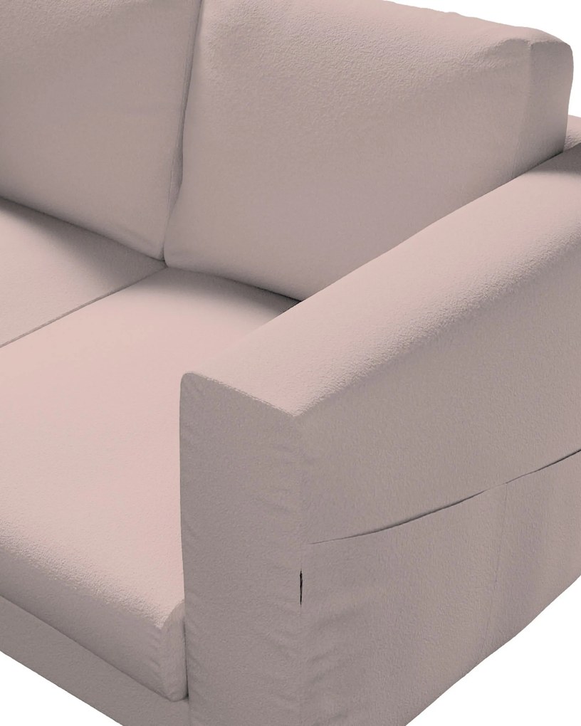 Potah na pohovku IKEA Norsborg 2-místná barva růžová látka pletený vzor