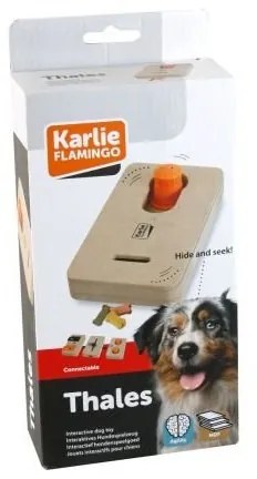 Karlie-Flamingo Interaktivní dřevěná hračka THALES 22x12cm