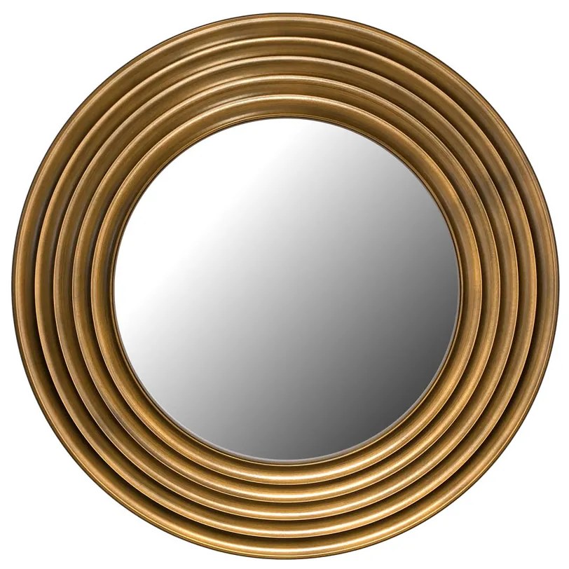 Amadeus Kulaté zrcadlo GALA 90cm Bronzová barva černá patina
