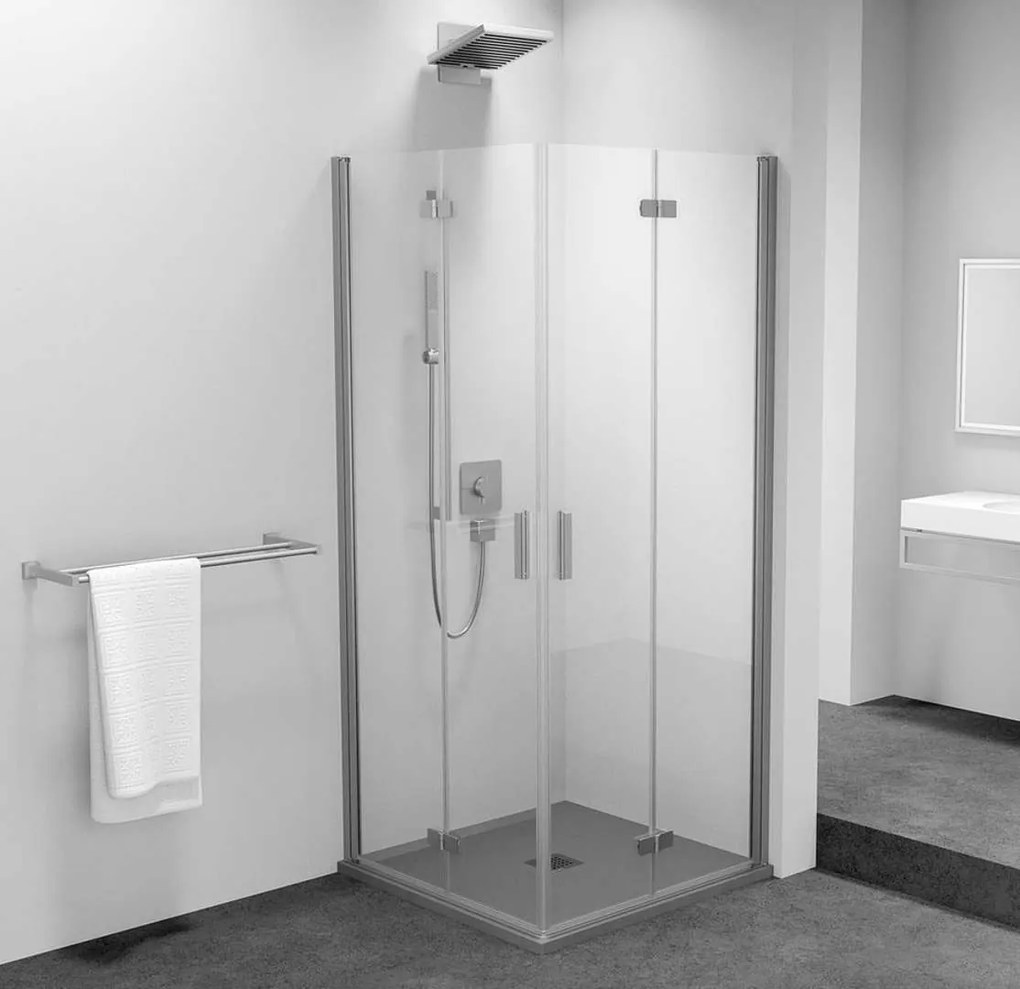 Polysan Zoom Line - Sprchový kout 70x80 cm, Antidrop, čiré sklo/chrom ZL4715L-03
