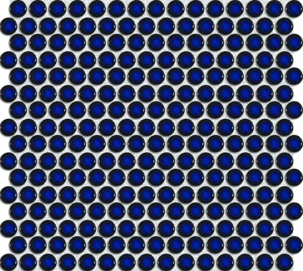 Keramická mozaika Premium Mosaic modrá 30x31 cm lesk MOS19DBL
