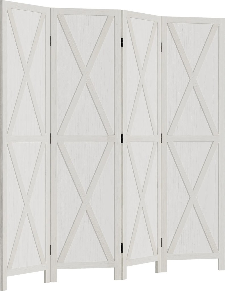 HOMCOM Dělicí Panel 182x170 cm - Skládací Dělič Místnosti pro Obývací Pokoj, Ložnici a Kancelář