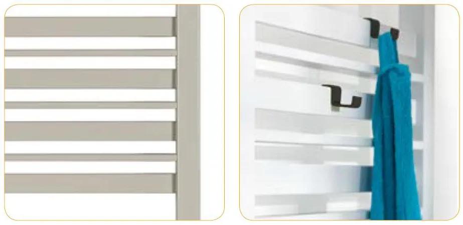 Instalprojekt Koupelnový radiátor CODE Barva radiátoru - Bílá, Rozměr radiátoru - 500 × 1289 mm, výkon 653 W, Typ připojení - Středové 50 mm RADCOD501335SP