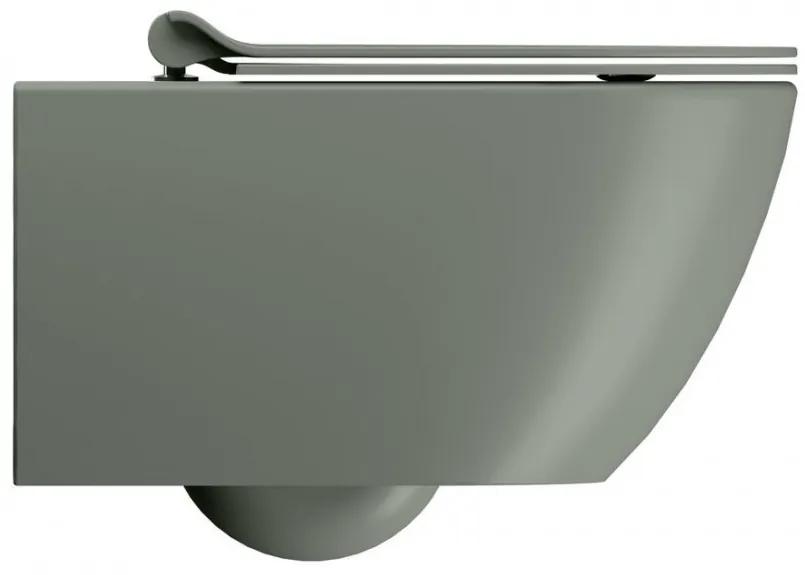 GSI PURA závěsná WC mísa, Swirlflush, 36x55cm, agave dual-mat 881504