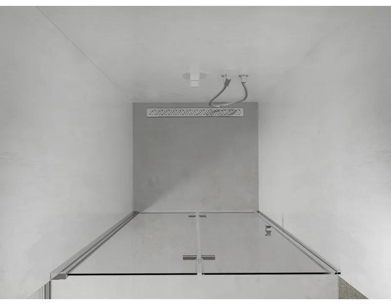 Mexen Lima skládací sprchové dveře 75 cm, Průhledné, Chromovaná - 856-075-000-01-00