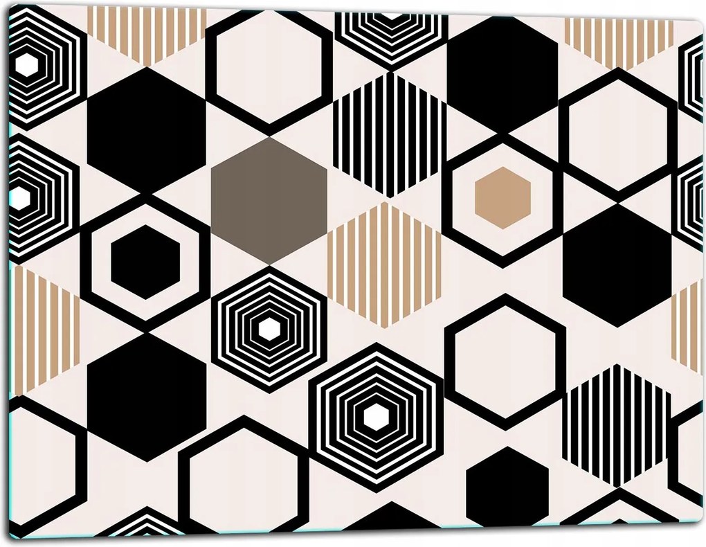 Skleněná Deska Na Krájení 52x40 Mozaika Tvrzené Sklo 7v1