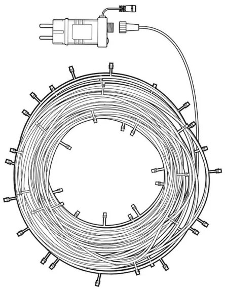 Nedis WIFILX01C168 - LED RGB Vánoční řetěz 168xLED/8 funkcí 23m IP44 Wi-Fi Tuya