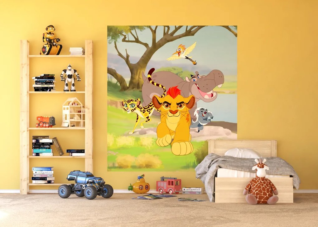 Dětská vliesová fototapeta na zed' Lví hlídka, Disney | 180 x 202 cm | DFTDNXL 5144