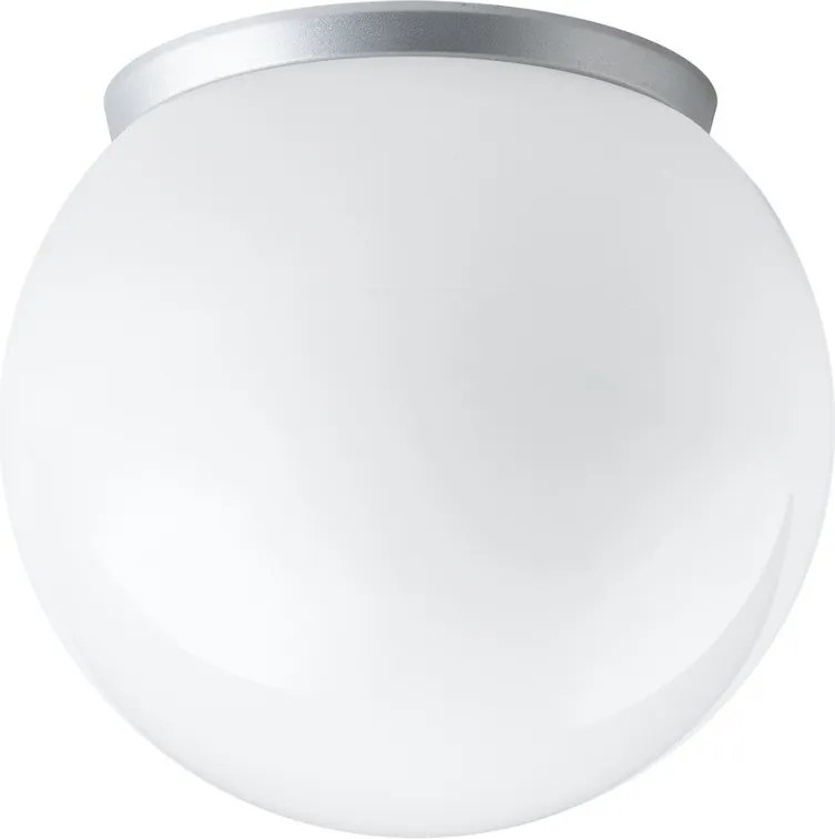 OS SKA40132 SKAT 1 stropní/nástěnné plastové svítidlo stříbrná / bílá IP65 25W E27 - OSMONT