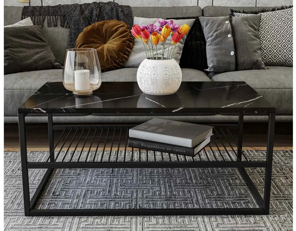 Designový konferenční stolek Galilee 95 cm černý