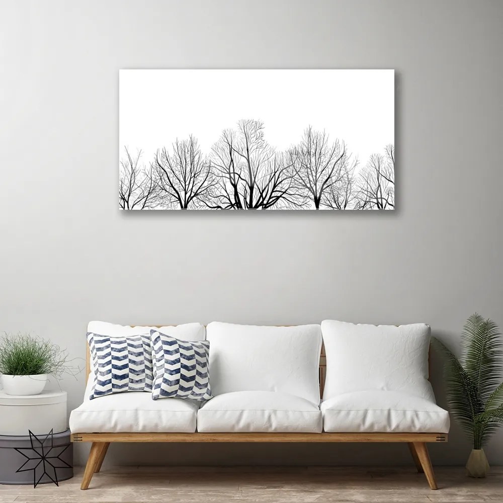 Obraz na skle Stromy Rostlina Příroda 140x70 cm