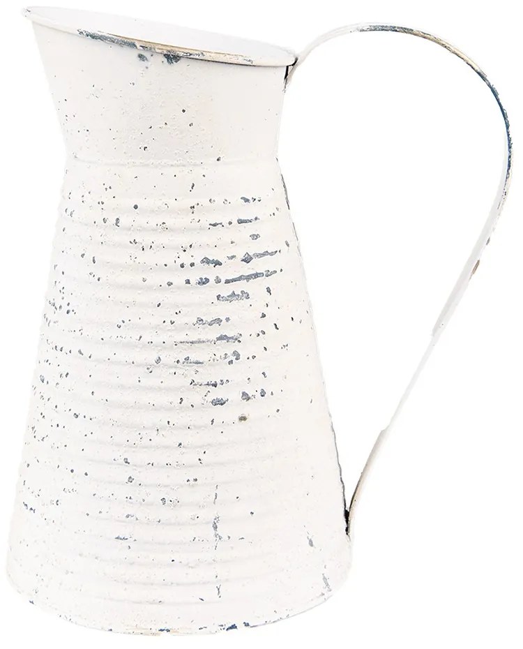Béžový dekorační plechový džbán Fun Antique - 20*15*24 cm