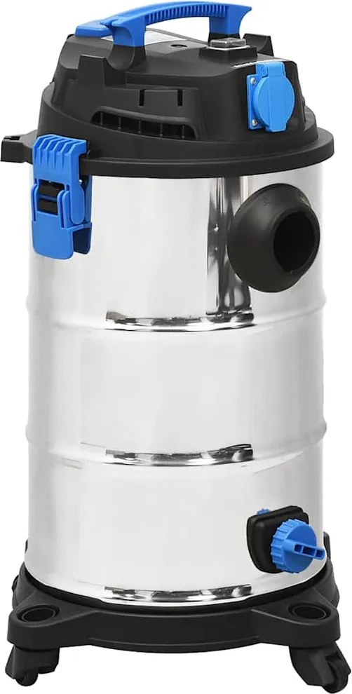 Vysavač na suché a mokré vysávání 1 200 W 30 l stříbrný 152916