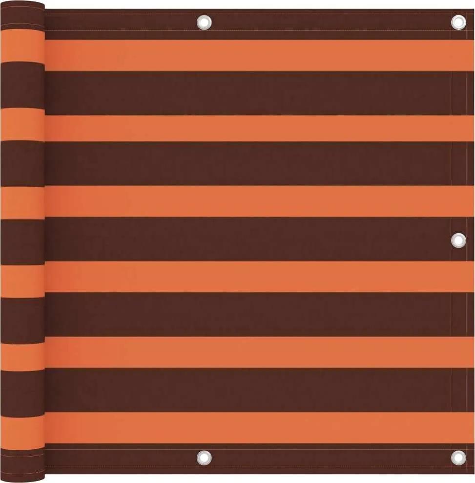 vidaXL Balkonová zástěna 90 x 400 cm 100% polyester oxford [134893] Barva: orange