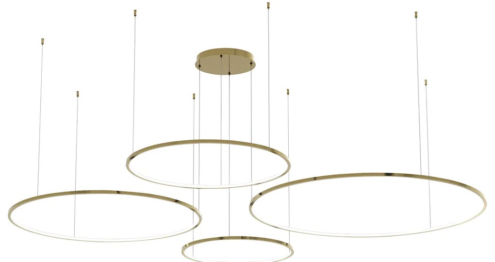Závěsné LED svítidlo Saturno, 4x LED 120w, 4000k, g
