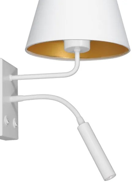 Nástěnná lampa ARDEN 1xE27/60W+1xG9/8W/230V bílá/zlatá