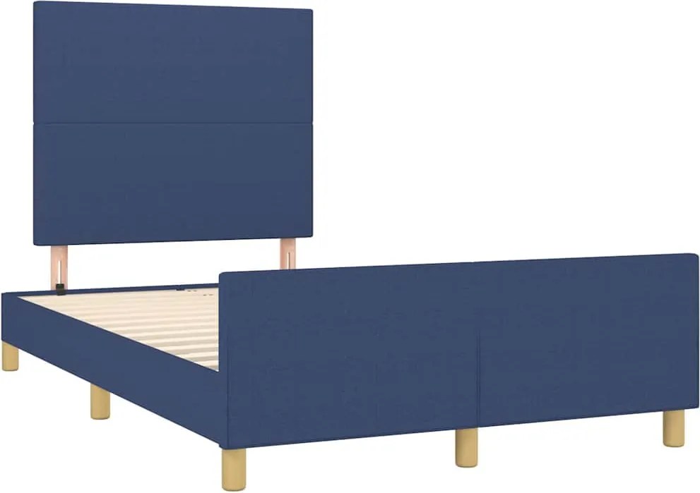 Rám postele bez matrace modrá 120x200 cm textil 3124885
