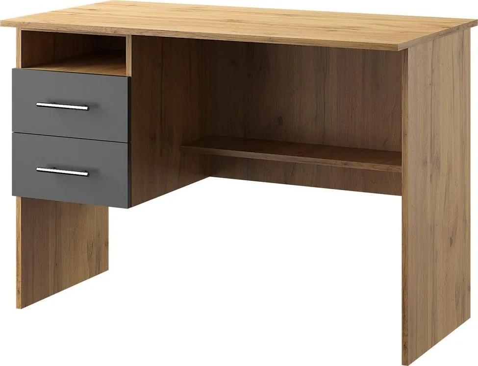 Casarredo - Komfort nábytek Pracovní stůl OFFICE KIT 2 levý dub apalačský/šedá