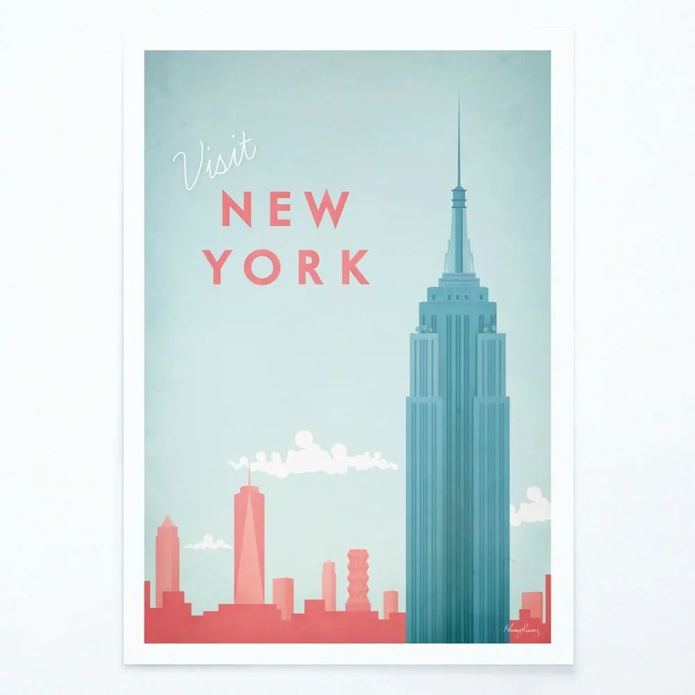 Plakát Travelposter New York, A3