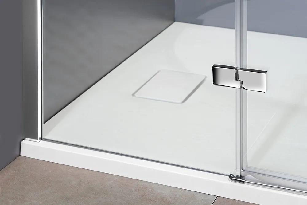 Polysan FORTIS sprchové dveře 900mm, čiré sklo, levé FL1090L
