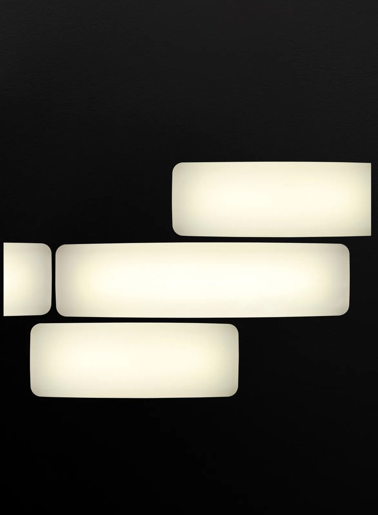 Linea Light 7809 MyWhite_B, obdélníkové venkovní svítidlo z bílého polyethylenu, 11W LED 3000K, délka 35cm, IP65