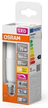 LED žárovka E27 OSRAM 11W (75W) teplá bílá (2700K) stmívatelná