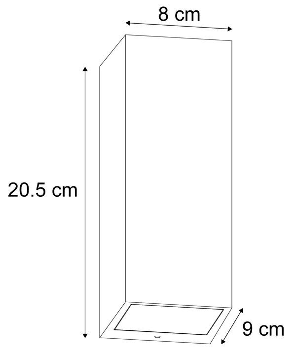 Skandinávská nástěnná lampa dřevo 2-světla GU10 70mm IP54 - Baleno