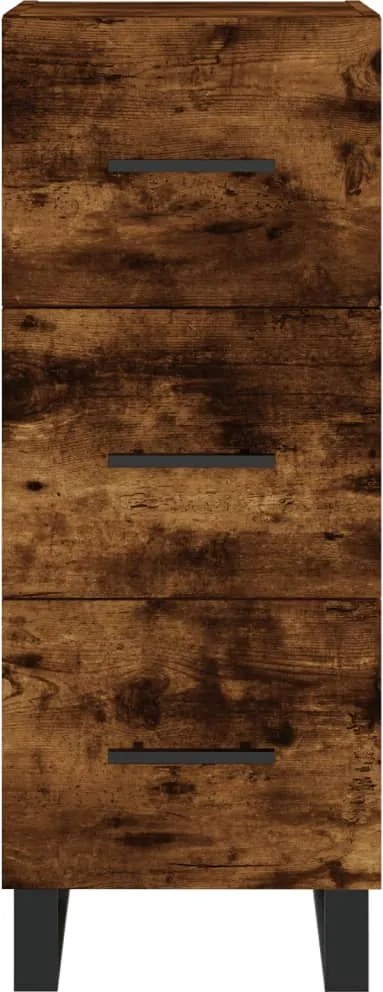 Skříň highboard kouřový dub 34,5 x 34 x 180 cm kompozitní dřevo 3198878