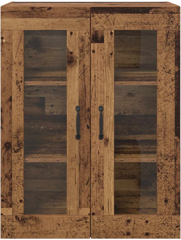 Nástěnné skříňky 2 ks Staré dřevo 69,5 x 34 x 90 cm 3394536