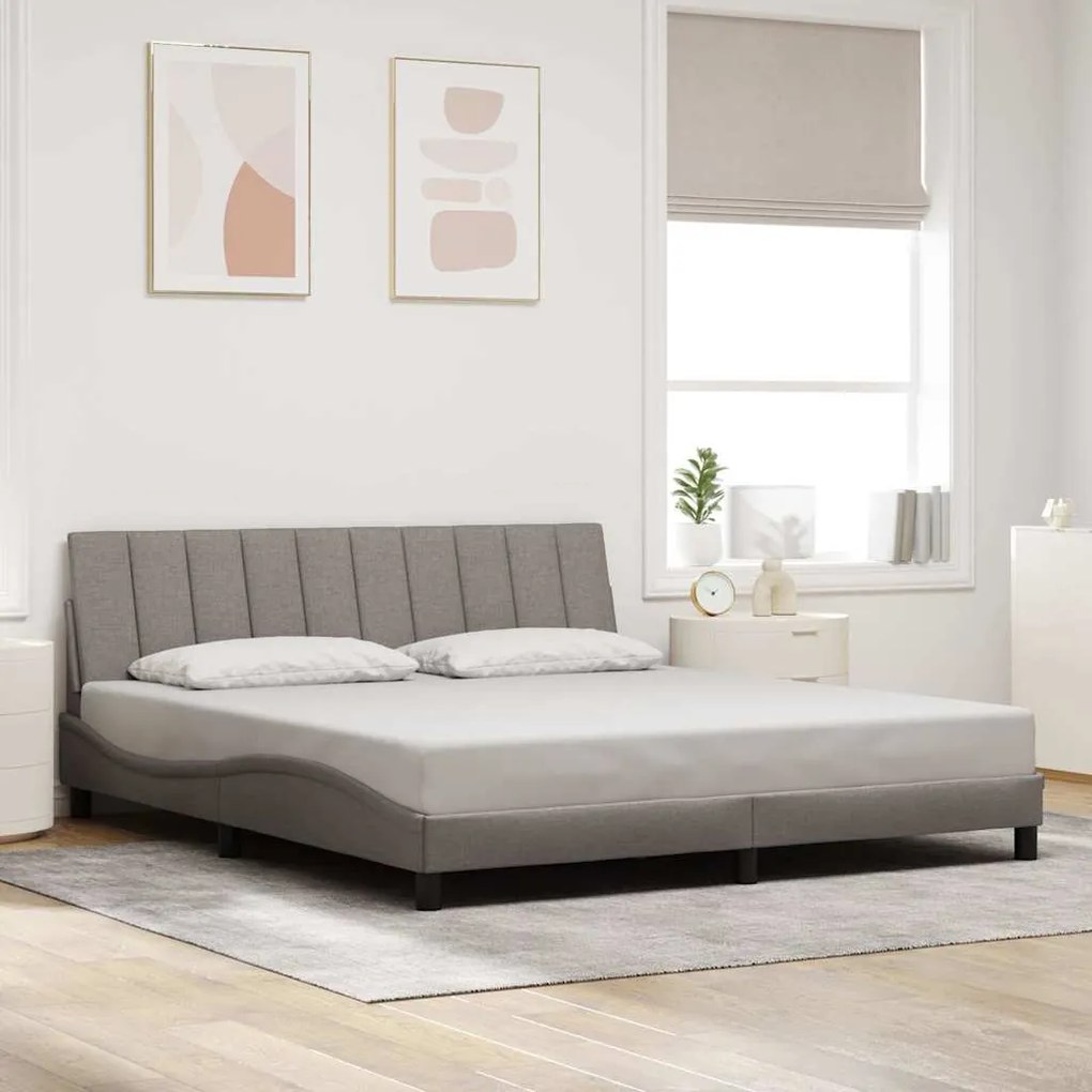 Rám postele bez matrace Hanko taupe 180 x 200 cm textil 3310479