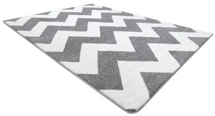 koberec SKETCH FA66 šedá/bílá Cikcak velikost 180x270 cm | krásné koberce cz