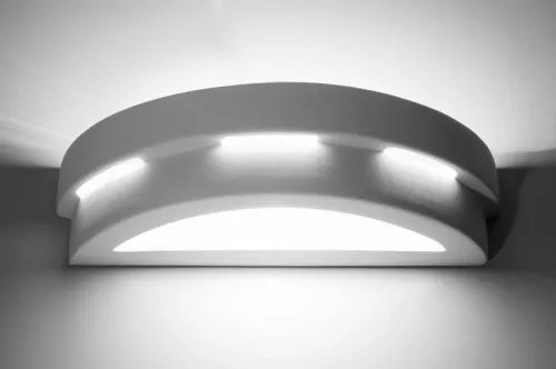 Nástěnné keramické svítidlo SOLLUX Helios E27 1x60W bez zdroje SL.0002