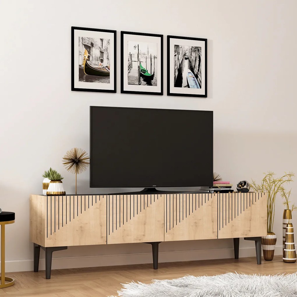 Televizní stolek Draw Sapphire Oak